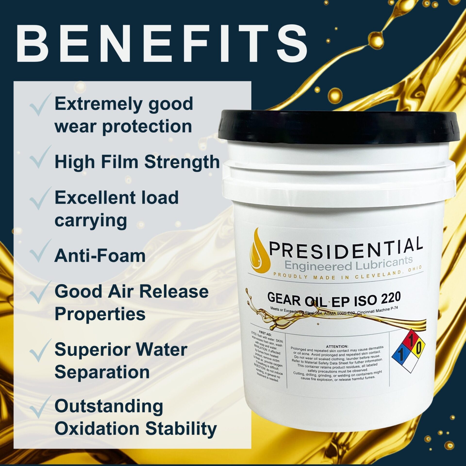 ISO 220 Gear Oil | Presidential Oils