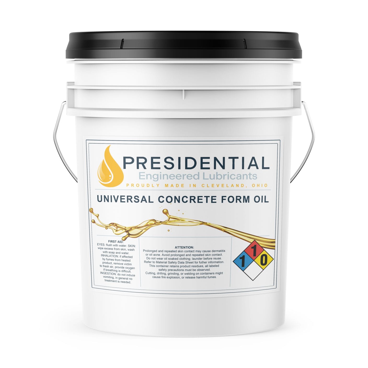 Universal Form Oil for Concrete | Presidential Oils